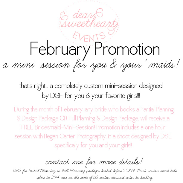 DSE February Promotion - Dear Sweetheart Events